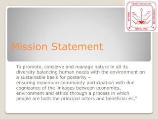 National trust for nature conservation | PPTX