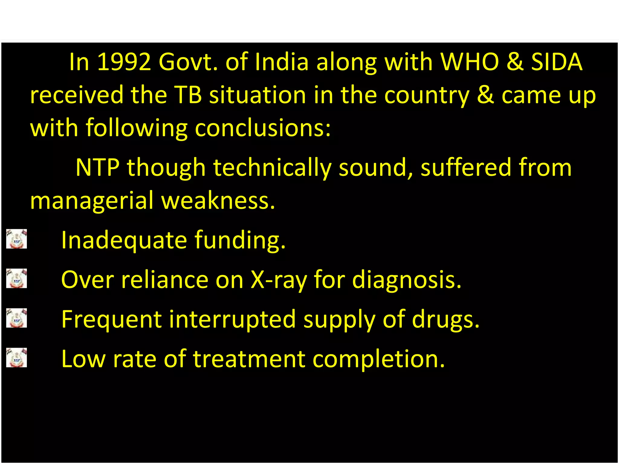 National tuberculosis control programme | PPTX