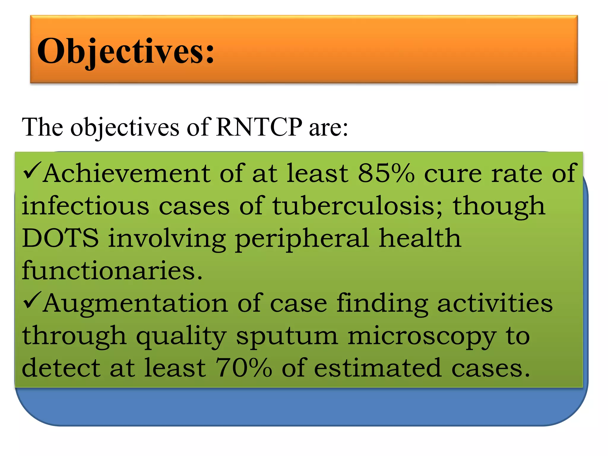National tuberculosis control programme | PPTX