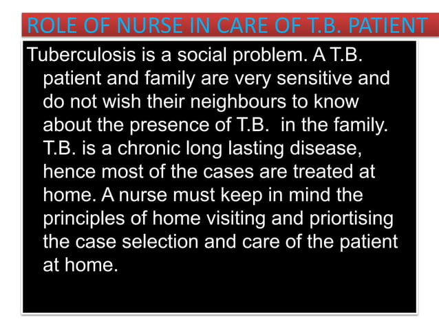 National tuberculosis control programme | PPTX