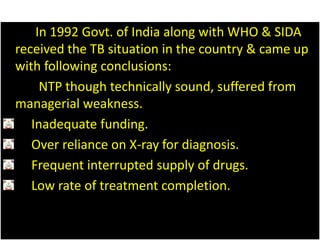 National tuberculosis control programme | PPTX