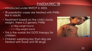 National tuberculosis program (INDIA) | PPTX