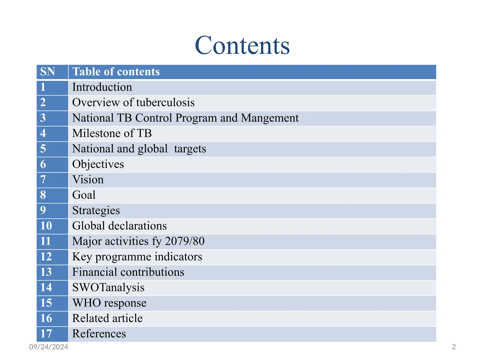 NATIONAL TUBERCULOSIS PROGRAMME OF NEAPL 2081 ON THE BASIS OF NDHS REPORT 2080 | PPTX
