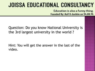 National university,Bangladesh | PPTX