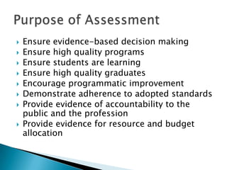 National university assessment process | PPT