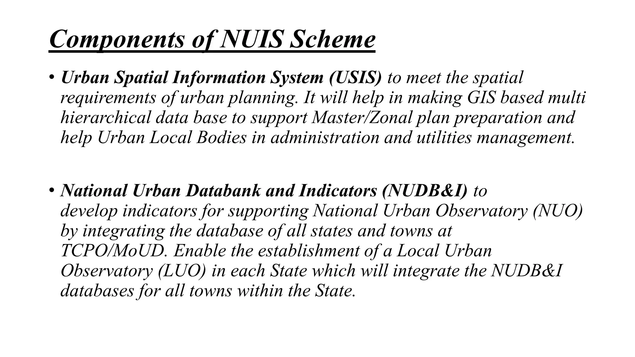 National urban information system | PPTX