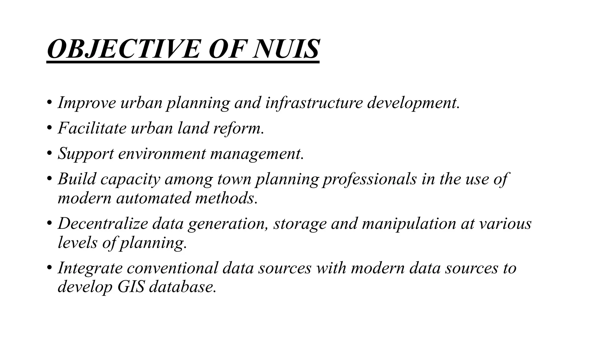 National urban information system | PPTX