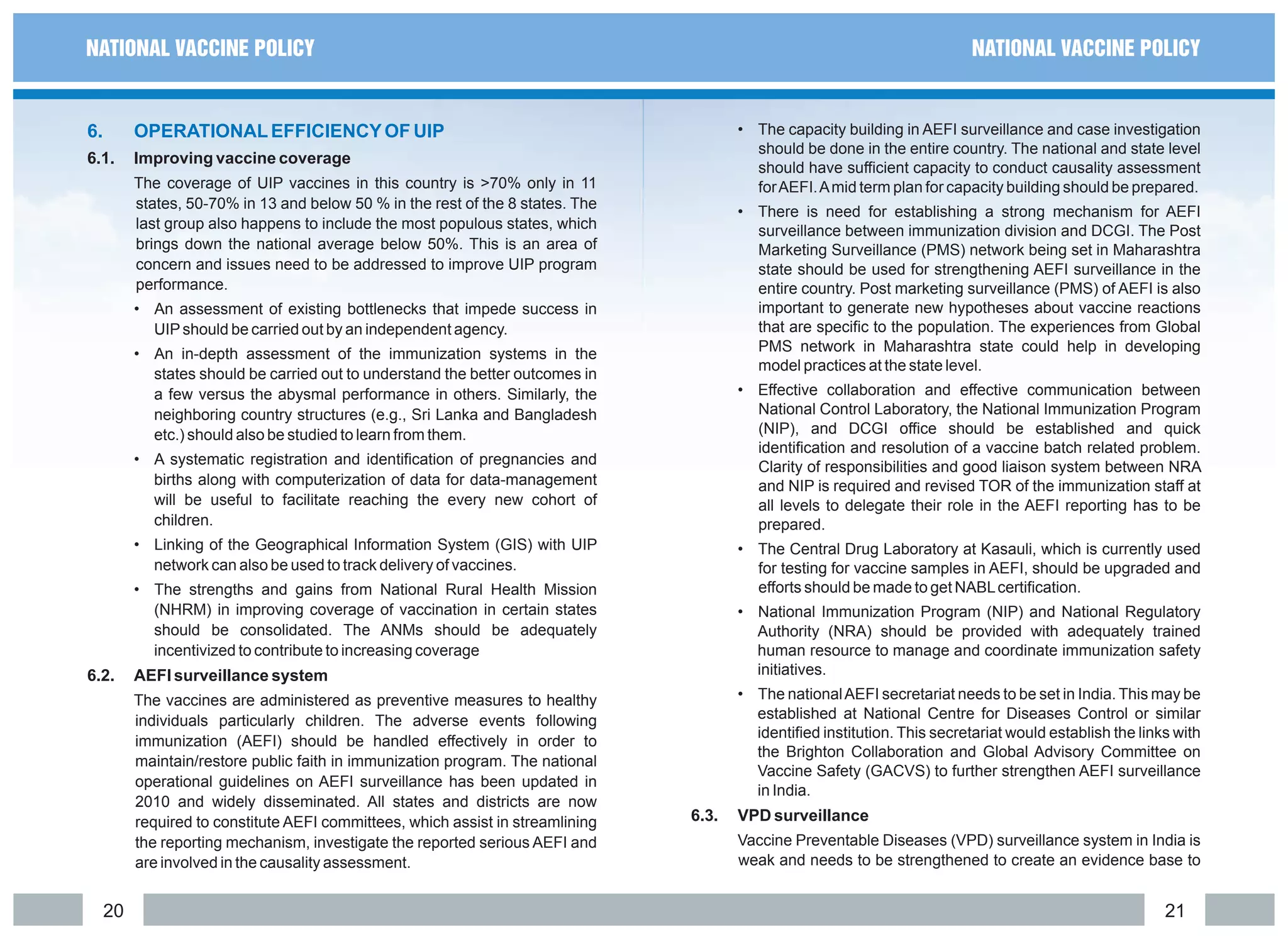 National Vaccine Policy 2011 | PDF