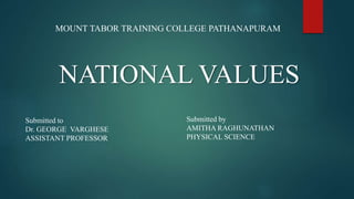 National values | PPTX