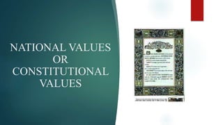 National values | PPTX