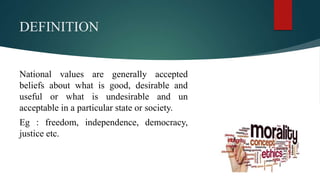 National values | PPTX