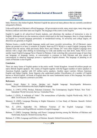 National varieties of english | PDF