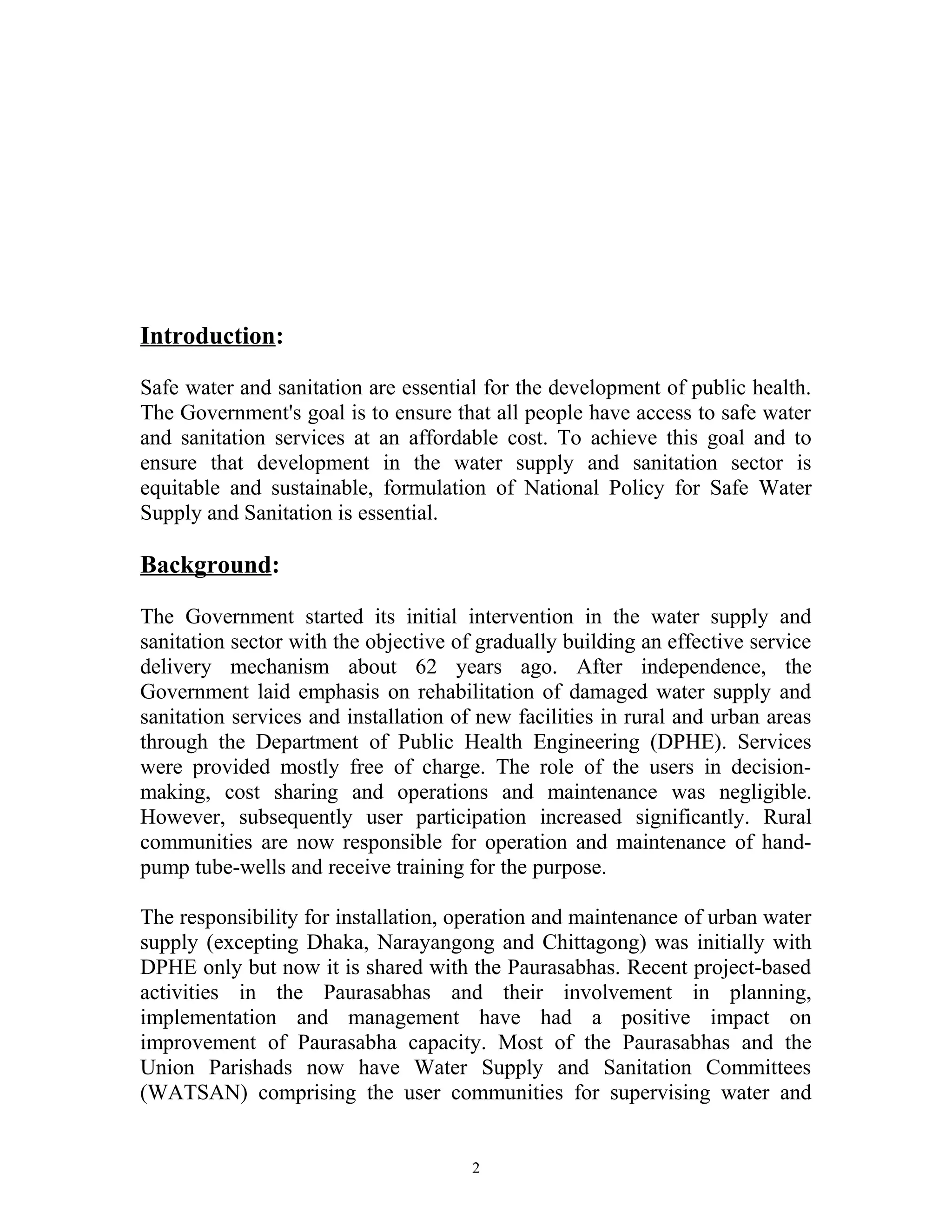 Assignment On: Government of the People’s Republic of Bangladesh ...