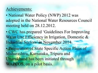 National Water Mission | PPTX