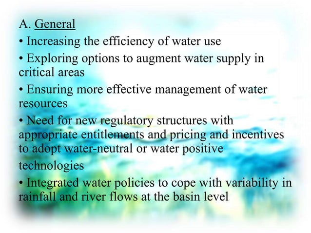 National Water Mission | PPTX | Geography | Science