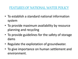 National water policy | PPTX