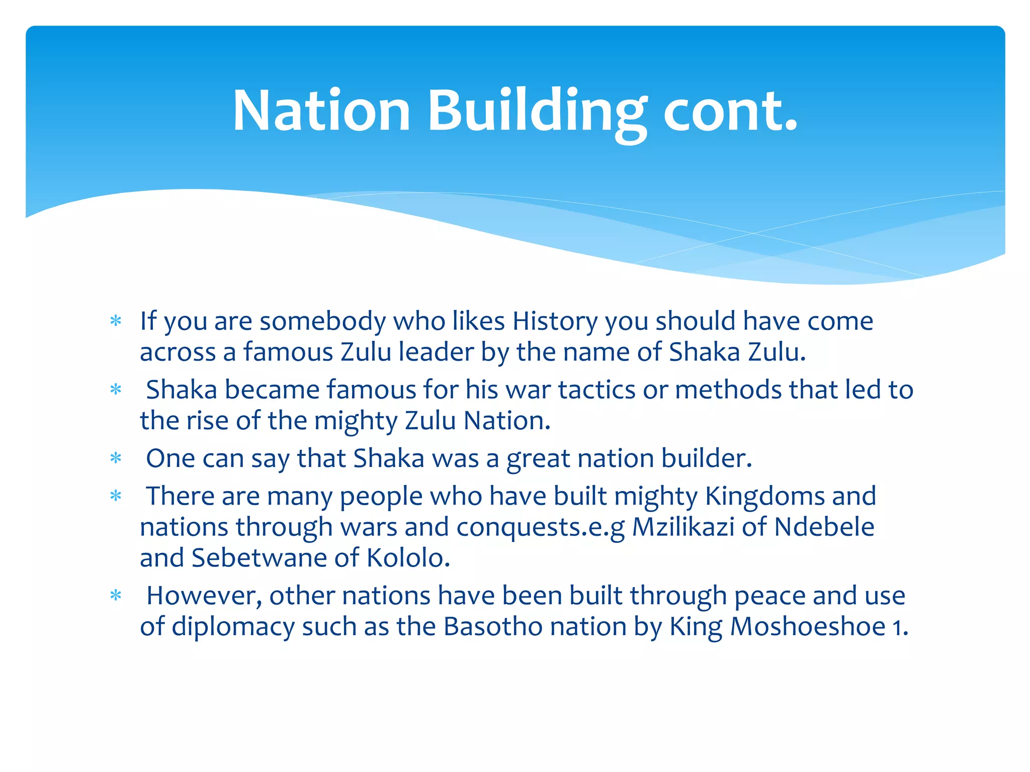 Nation building and its challenges | PPTX