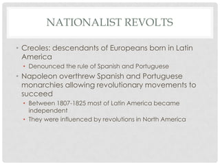 Nation building in latin america | PPTX