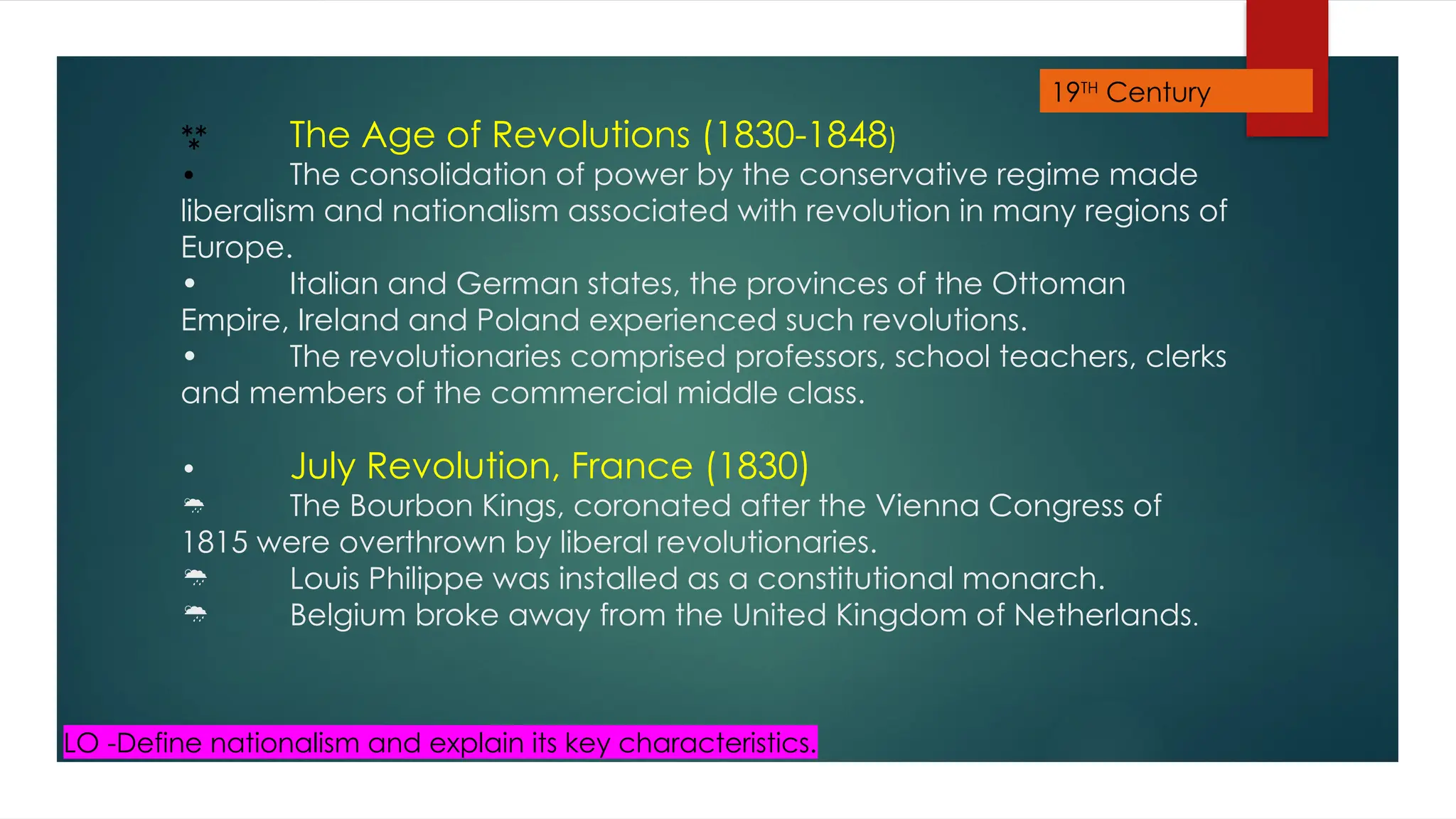 NATIONLISM IN EUROPE grade Important Lesson | PPTX