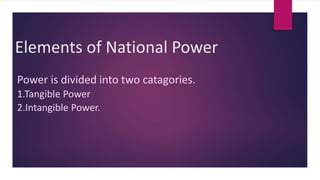 Nation,nationalism,national power and its elements | PPT