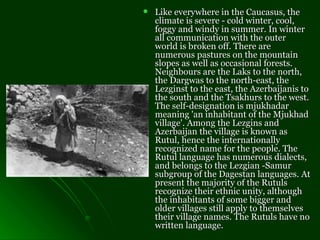 Nations Of Dagestan | PPT