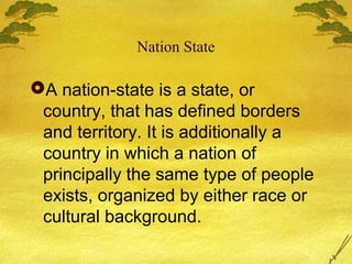 Nation State Examples