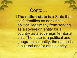Nation State Definition Examples