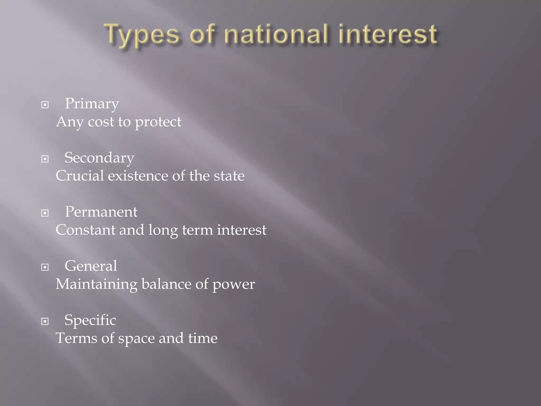 Nation State And National Interest | PPTX