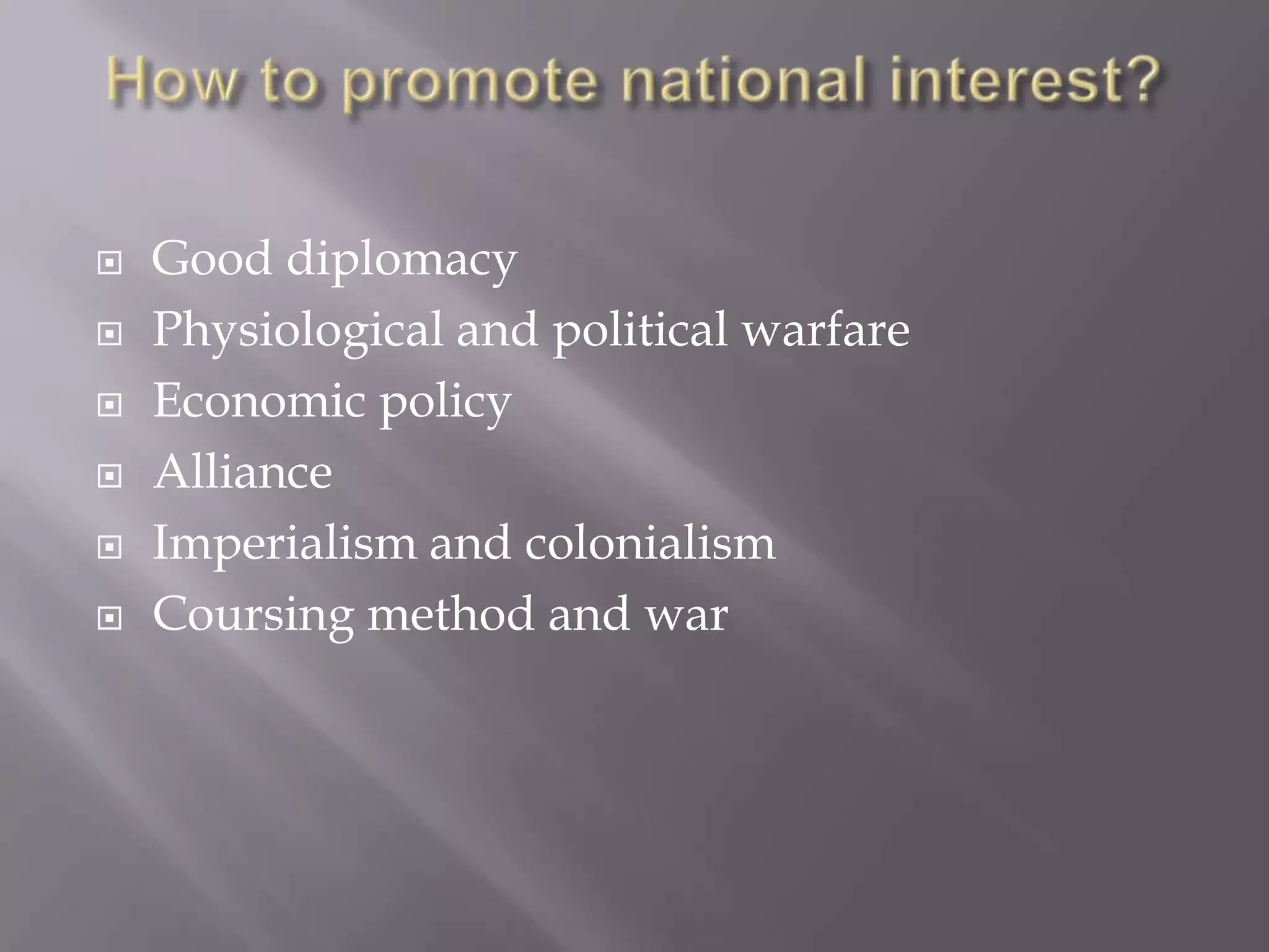 Nation State And National Interest | PPTX