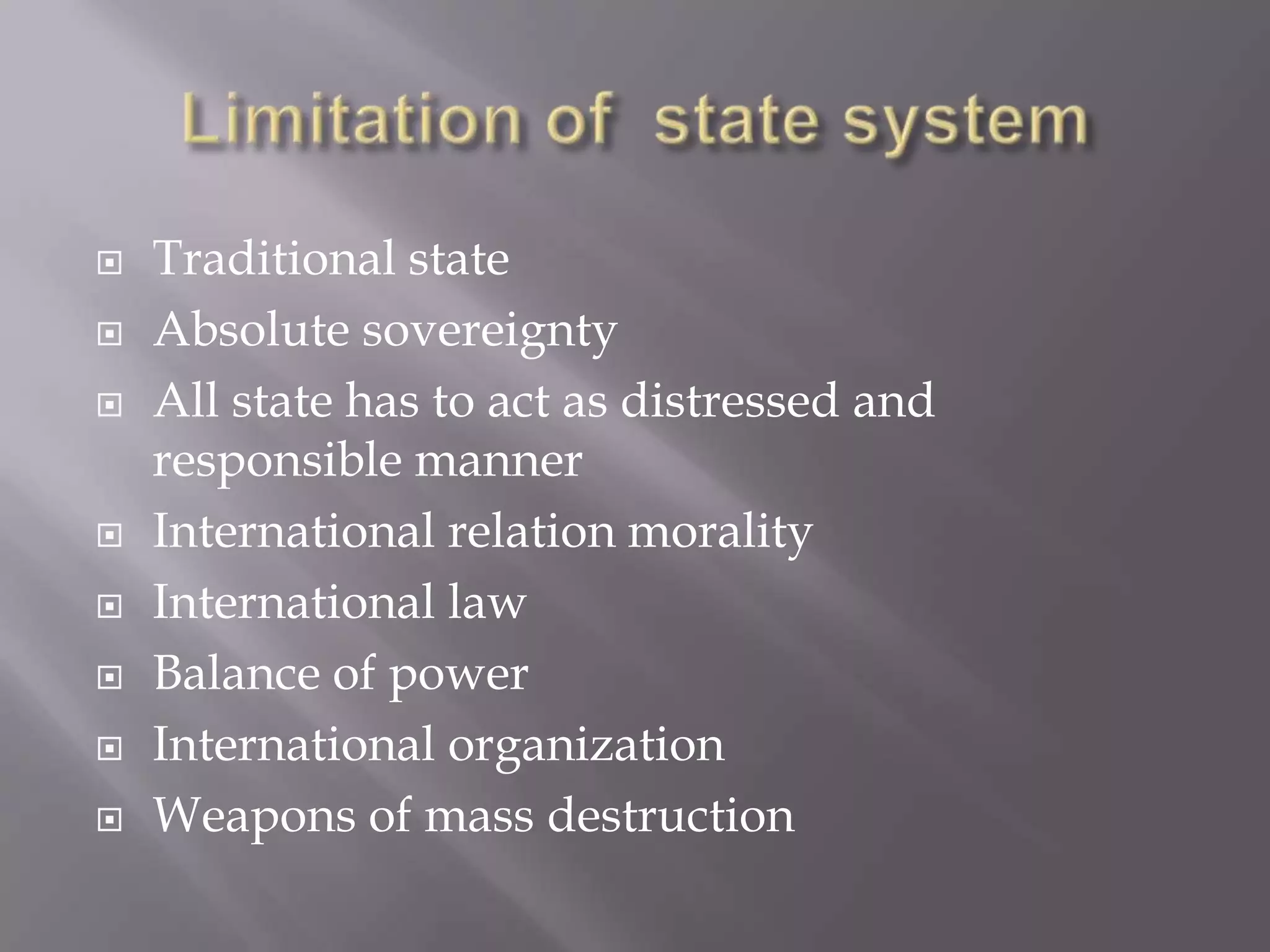 Nation State And National Interest | PPTX