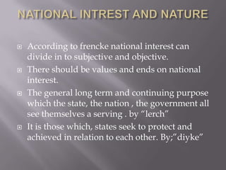 Nation State And National Interest | PPTX
