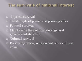Nation State And National Interest | PPTX