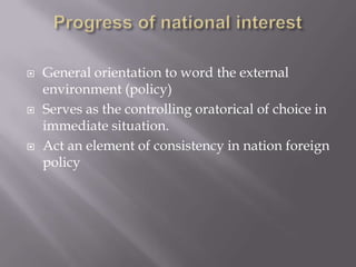 Nation State And National Interest | PPTX