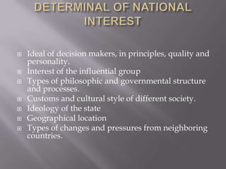 Nation State And National Interest | PPTX