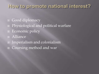 Nation State And National Interest | PPT