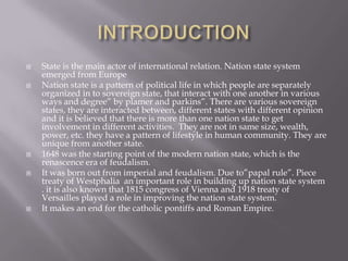 Nation State And National Interest | PPT