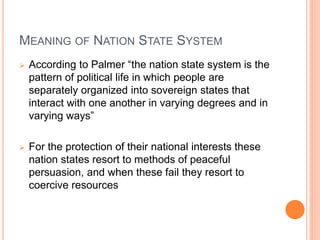 Nation state system | PPT