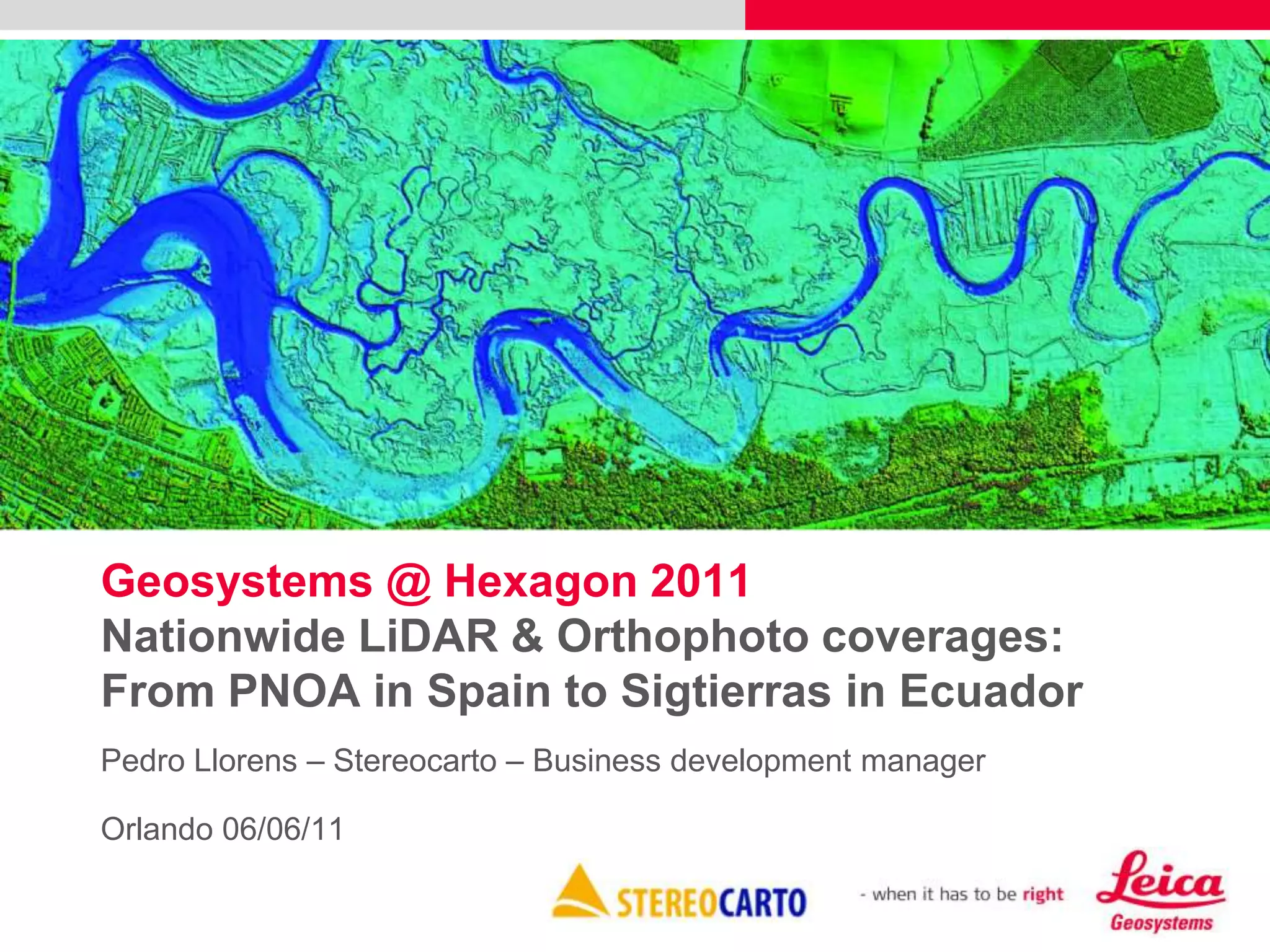 Nationwide LiDAR & Orthophoto coverages: From PNOA in Spain to ...