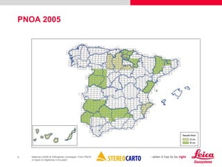Nationwide LiDAR & Orthophoto coverages: From PNOA in Spain to ...