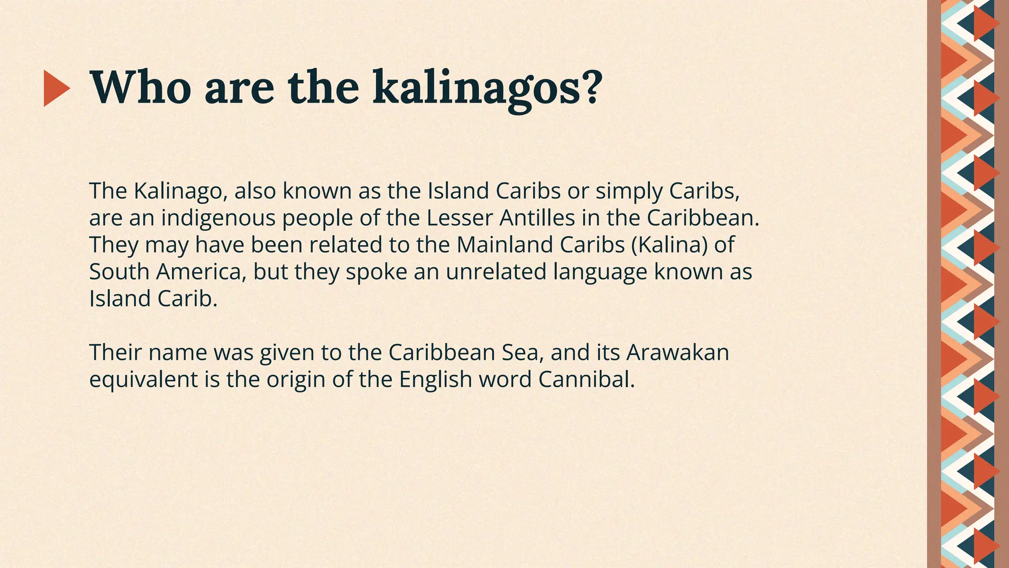 The Kalinagos and their beautiful culture | PDF