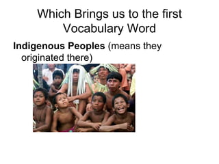 Native American Vocabulary | PPT