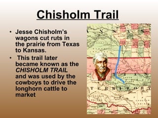 Native Americans Chisholm Trail | PPT