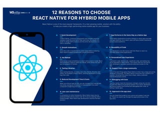 12 reason to choose react native for hybrid mobile apps | PDF