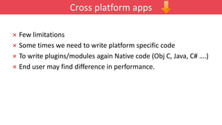 Native vs cross platform vs html5 | PPTX