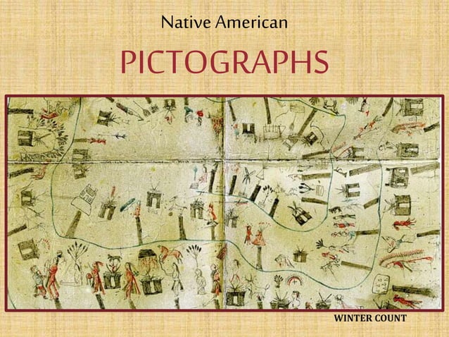 Native American pictographs. PPT made for elementary art unit. | PPTX