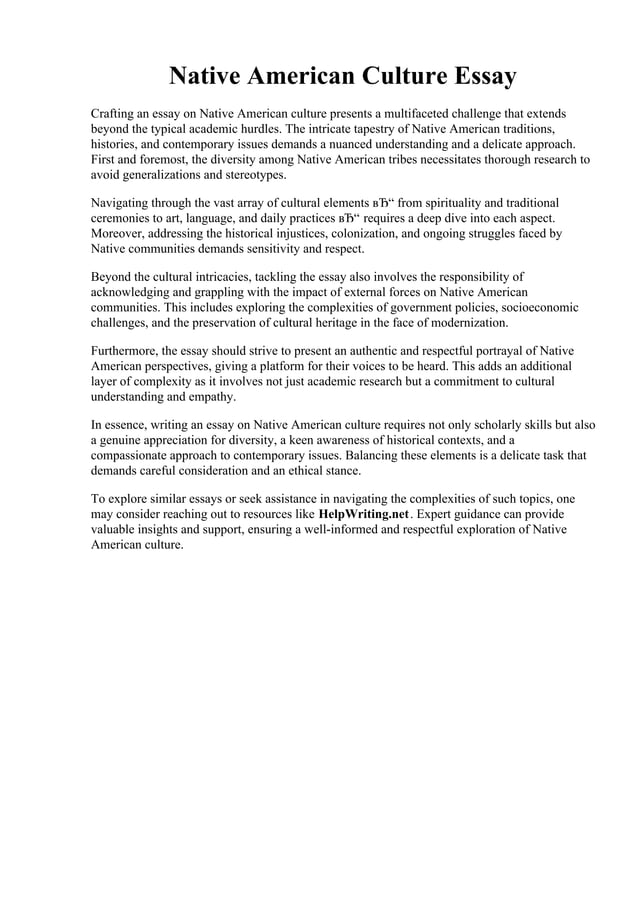 Native American Culture Essay.pdf