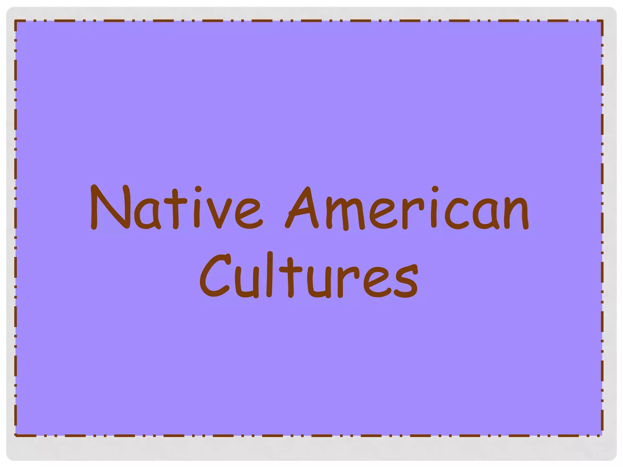 Native american cultures | PPT