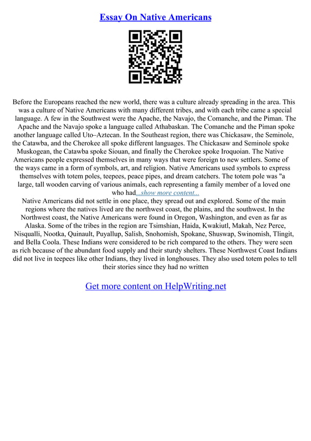 Native American Essay PDF native-american-essay-pdf