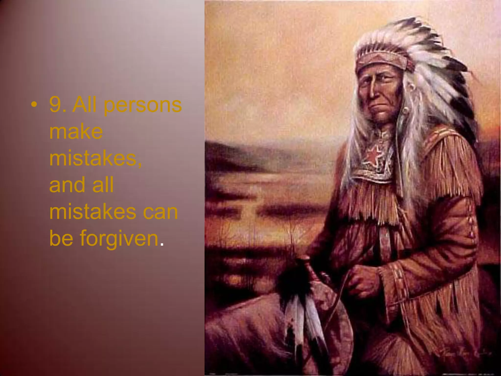 Native american indian code of ethics | PPT