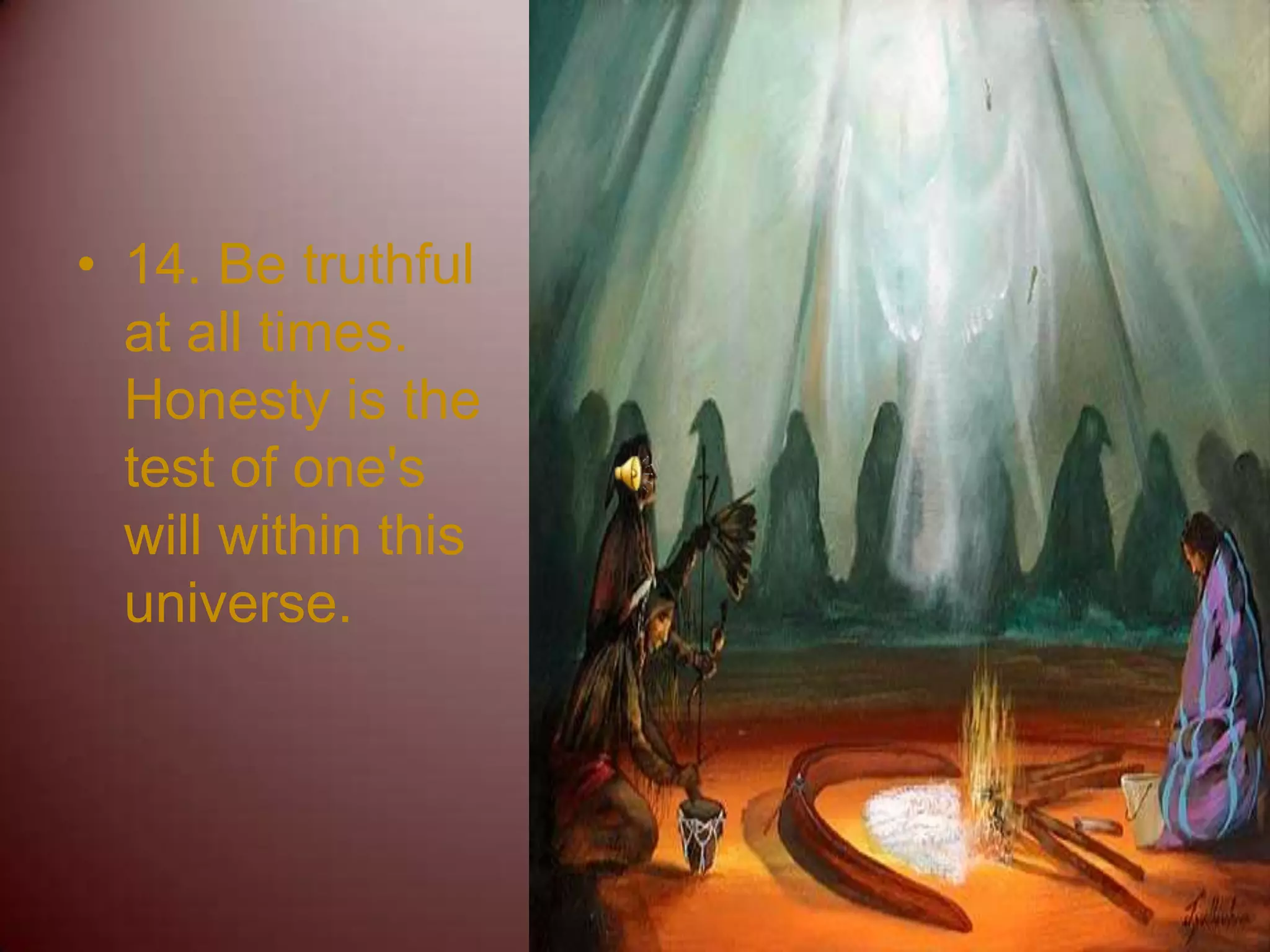 Native american indian code of ethics | PPSX